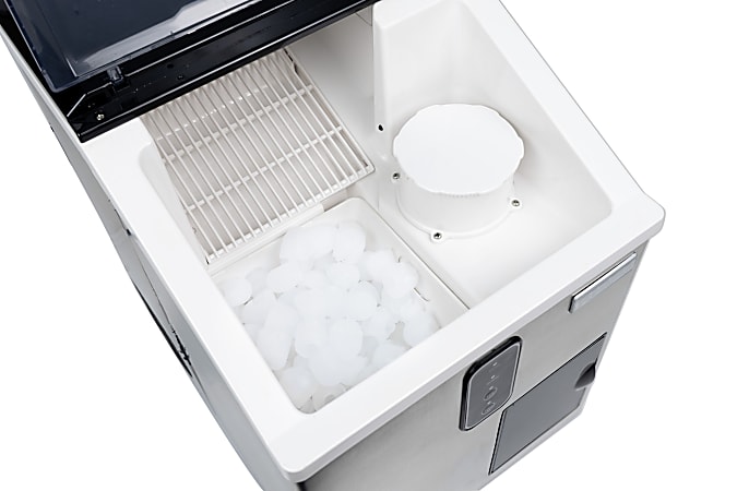 Igloo 44 Lb Ice Maker And Dispensing Ice Shaver Silver - Office Depot