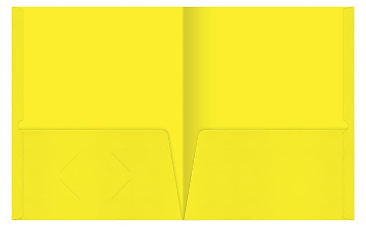 yellow pocket folder