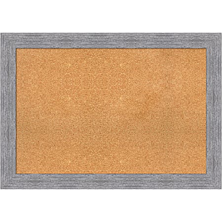 Amanti Art Rectangular Non Magnetic Cork Bulletin Board Natural 41 x 29 ...