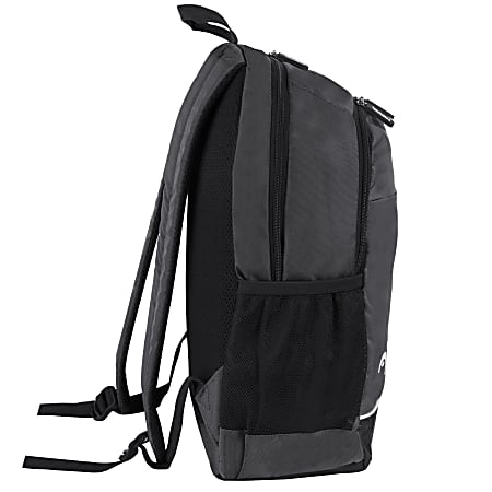 HEAD Overhead Backpack With 15 Laptop Pocket Gray - Office Depot