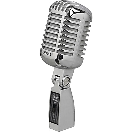 PylePro Classic PDMICR42SL Wired Dynamic Microphone Silver 16 ft 30 Hz ...