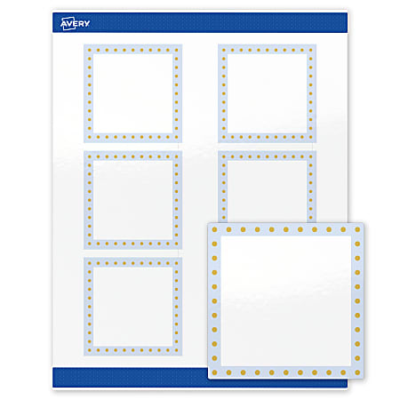 Avery Print To The Edge Labels Sure Feed S00 DMF PRWGP10 3 x 3 Glossy ...