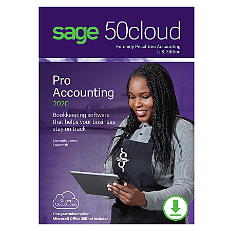 Sage 50cloud Pro Accounting 2020 U.S. One Year Subscription Windows ...