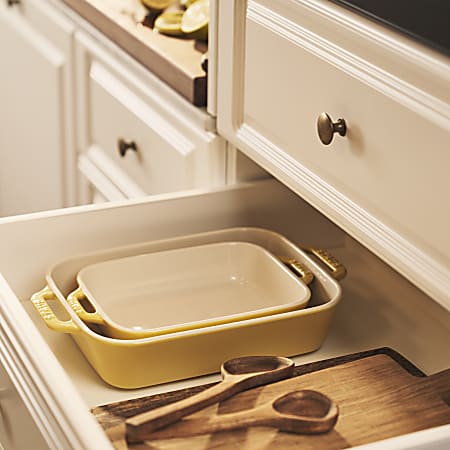 Staub 2 Piece Baking Dish Set Citron - Office Depot