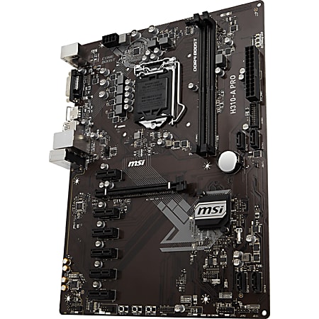 MSI H310 A PRO Desktop Motherboard Intel H310 Chipset Socket LGA 1151 ...