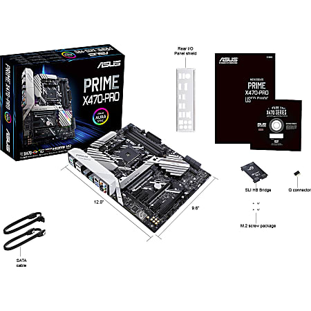 Asus Prime X470-Pro Desktop Motherboard - AMD Chipset - Socket AM4 ...