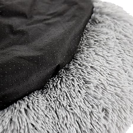 Gibson Home Bow Wow Buddy Pet Bed 30 x 30 Shaggy Gray - Office Depot