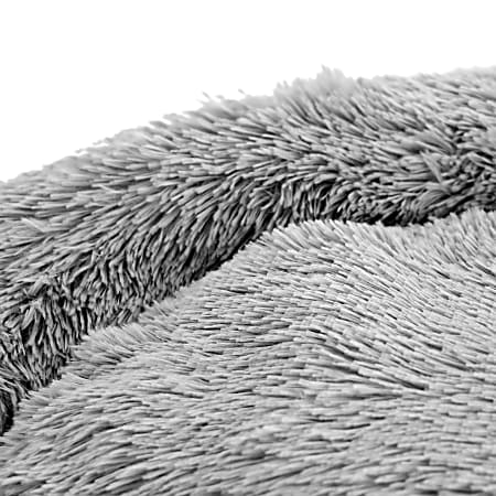 Gibson Home Bow Wow Buddy Pet Bed 30 x 30 Shaggy Gray - Office Depot