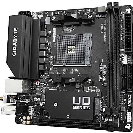 Gigabyte Ultra Durable A520I AC Desktop Motherboard AMD Chipset Socket AM4 Mini ITX - Office Depot