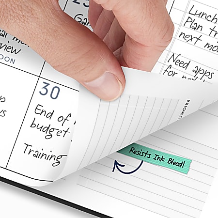 AT A GLANCE Contemporary Lite 2027 Weekly Monthly Planner Black Large 8 ...