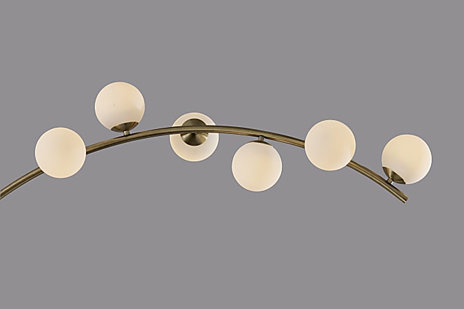Adesso Ronan LED 6 Light Arc Floor Lamp With Smart Switch 78 H Matte ...