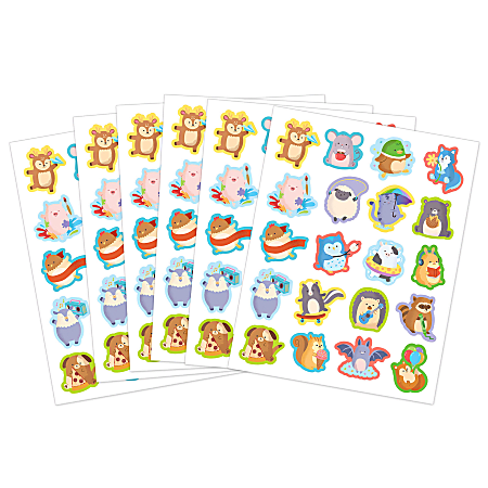 Teacher Created Resources Stickers 2 12 x 12 Cute Critters 120 Stickers ...