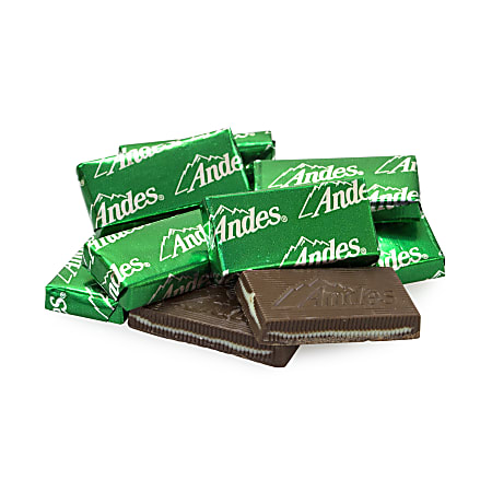 Andes Cr me De Menthe Thins 2.5 Lb Tub Of 240 Pieces - Office Depot
