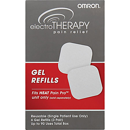 Omron Heat Pain Pro Gel Refills Self adhesive - Office Depot