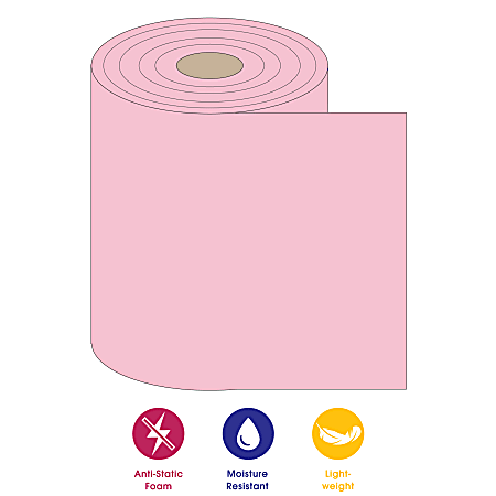 Partners Brand Antistatic Foam Rolls 18 x 72 x 550 Slit At 12 Perf At ...