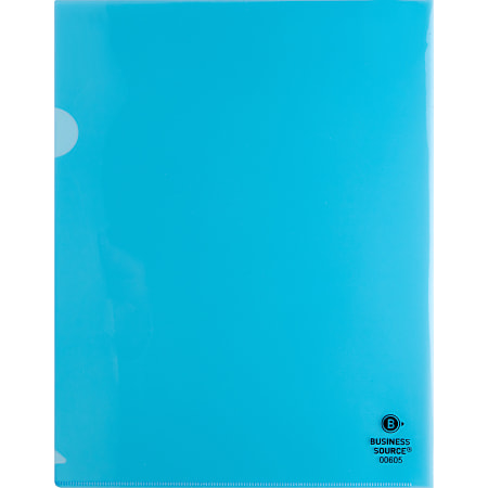 Business Source File Folder Letter Transparent 00605BX - Office Depot