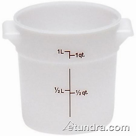 Cambro Food Storage Container 1 Qt White - Office Depot