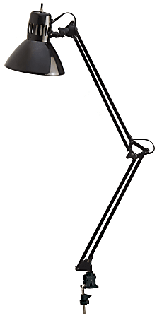 Realspace Clamp On Task Lamp Adjustable 29 12 H Black - Office Depot