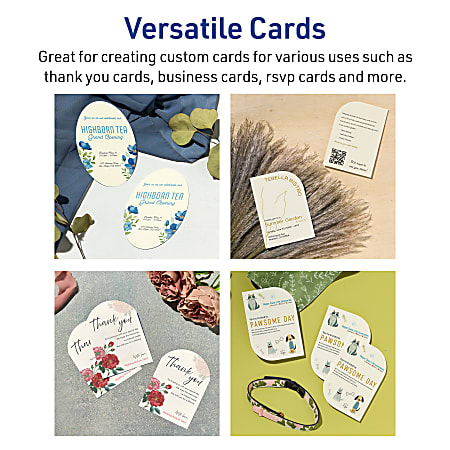 Avery Print To The Edge Flat Cards With Sure Feed Technology 4 34 x3 12 ...