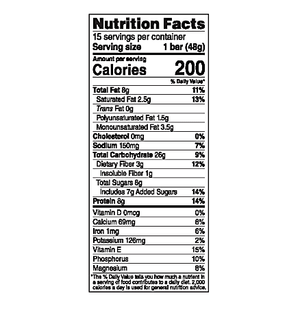 Luna Nutz Over Chocolate Whole Nutrition Bars 1.69 Oz Box Of 15 Bars ...