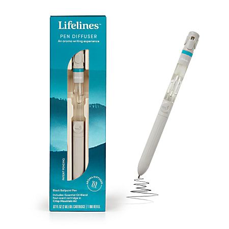 Lifelines Pen Diffuser With 4 Scent Cartridge Fine Point 1.0 mm Blue ...