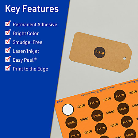 Avery Print To The Edge Labels With Sure Feed Technology And Easy Peel ...