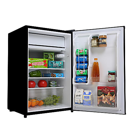 BlackDecker 4.3 Cu. Ft. Compact Refrigerator Black - Office Depot