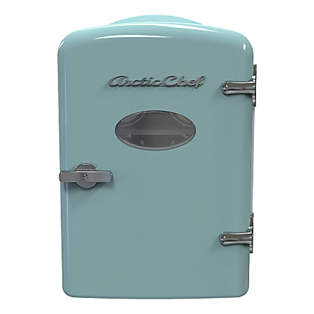Arctic Chef 0.5 Cu. Ft. Retro Personal Mini Fridge Cooler Blue - Office ...