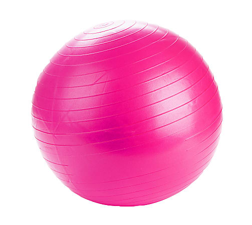 Mind Reader 65 cm Yoga Exercise Ball Pink - Office Depot