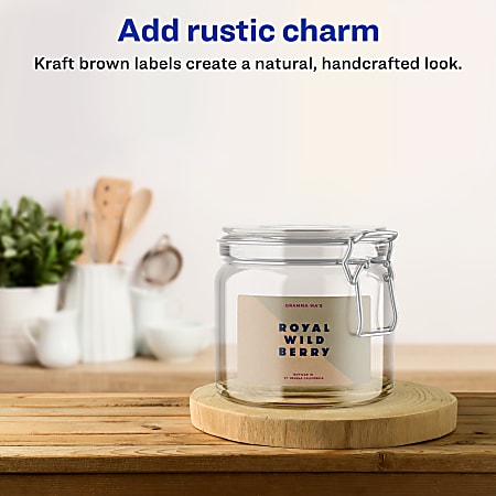 Avery Kraft Permanent Labels With Sure Feed 94207 KMP15 Rectangle 2 x 4 ...