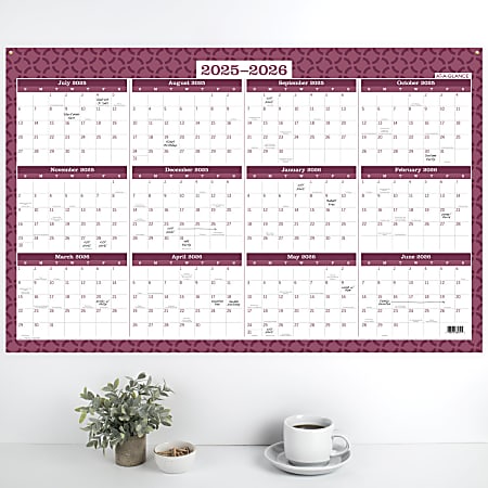 AT A GLANCE BADGE Reversible Erasable Academic and Regular Year 2025 ...