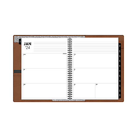 2024 Blue Sky ASMBLD WeeklyMonthly Refillable Planning Calendar 8 12 x ...