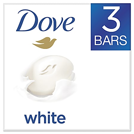 Dove White Beauty Bar Light Scent 3.17 oz 3Pack - Office Depot