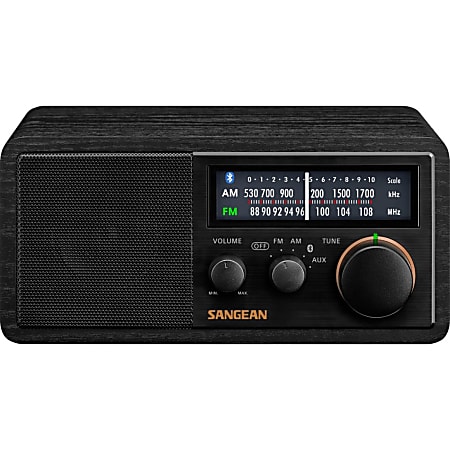 Sangean SG 118 FM AM Aux in Bluetooth Wooden Cabinet Receiver ...