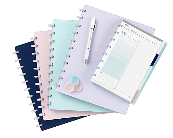 TUL Discbound Notebook Letter Size Soft Touch Cover Mint - Office Depot