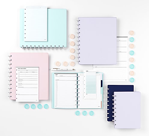 TUL Discbound Notebook Letter Size Soft Touch Cover Mint - Office Depot