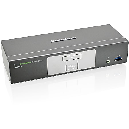 IOGEAR 2 Port DisplayPort KVMP Switch with USB 3.0 Hub TAA Compliant 2 ...