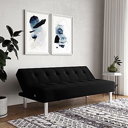 Lifestyle Solutions Serta Forma Convertible Futon Black - Office Depot