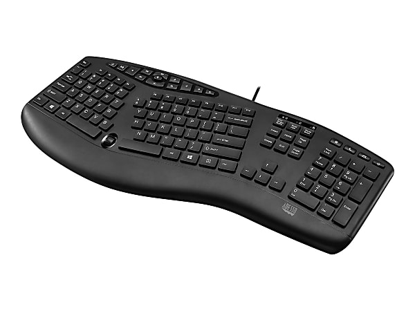 Adesso TruForm Media 160 Ergonomic Desktop Keyboard For Windows ...
