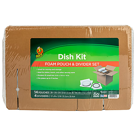 Duck Dish Moving And Storage Kit 14 x 14 x 14 Kit Of 18 Pieces - Office ...