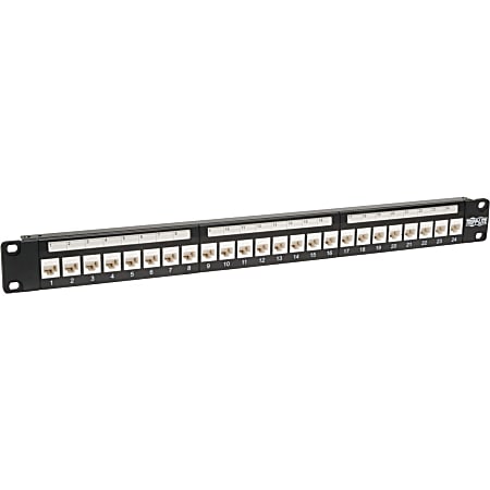 Tripp Lite 24 Port Cat6 Cat5e Patch Panel Low Profile Feed Through ...