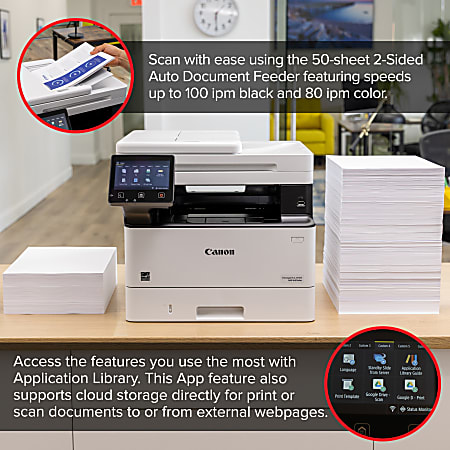Canon imageCLASS MF465dw Wireless Mobile Ready Duplex Laser All In One ...