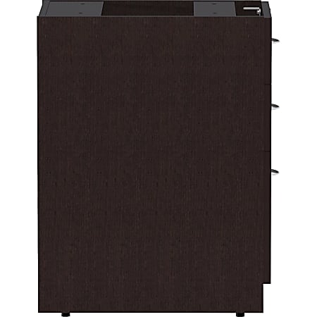 Lorell Essentials 22 D Vertical 3 Drawer Pedestal File Cabinet Espresso ...