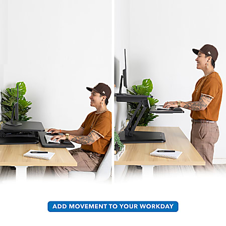 sit stand desk riser