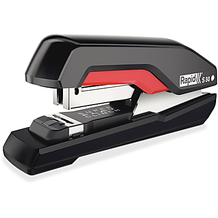 Rapid S50 High Capacity Desk Stapler BlackRed - Office Depot