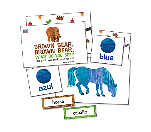 Eric Carle Brown Bear Learning Cards 54PK - Office Depot