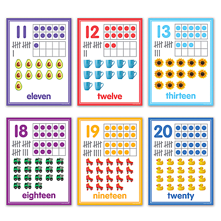 Teacher Created Resources Colorful Numbers 0 20 Bulletin Board Set ...