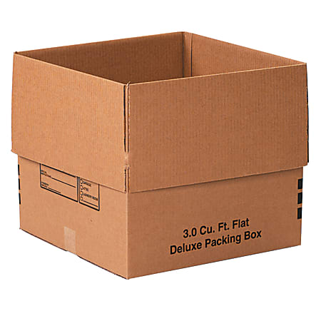 Office Depot Brand Deluxe Moving Storage Boxes 18 x 18 x 16 Kraft Case ...