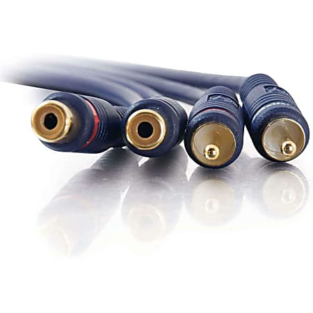 C2G 12ft Velocity RCA Stereo Audio Extension Cable RCA Male RCA Female ...