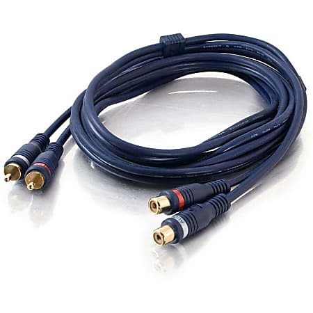 C2G 12ft Velocity RCA Stereo Audio Extension Cable RCA Male RCA Female ...